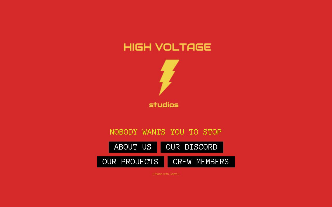 High Voltage Studios Official Website